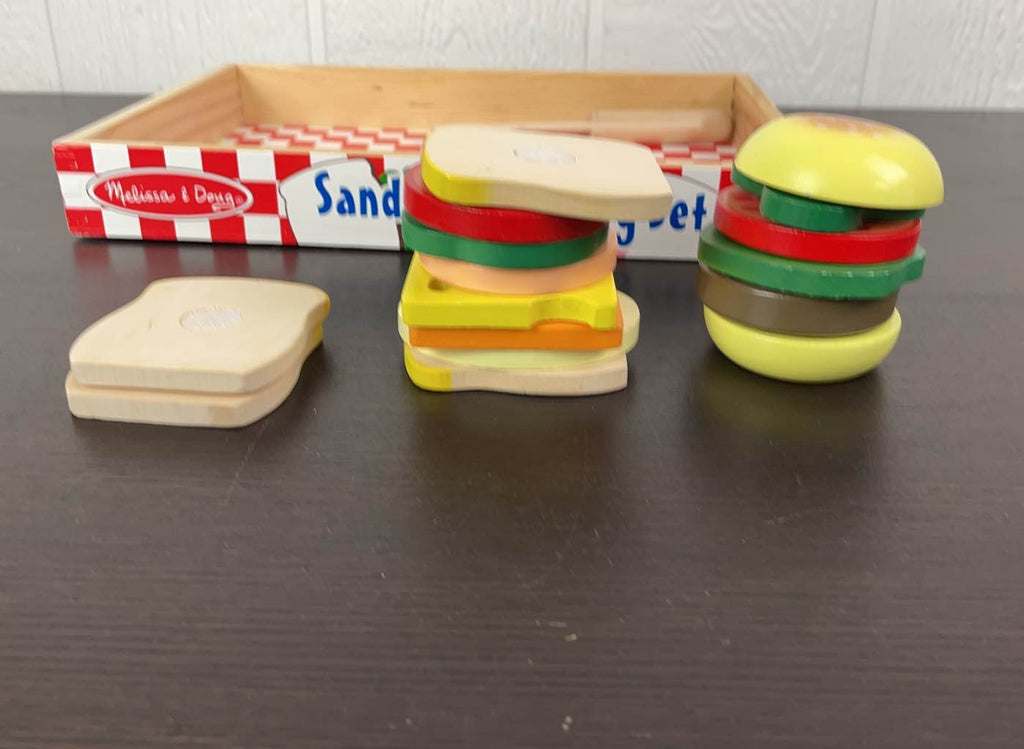 Melissa & Doug Wooden Sandwich Making Set