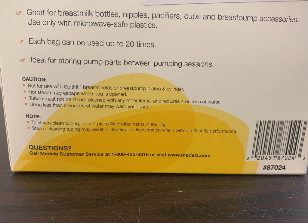 Medela Quick Clean Micro Steam Bags, Box of 5