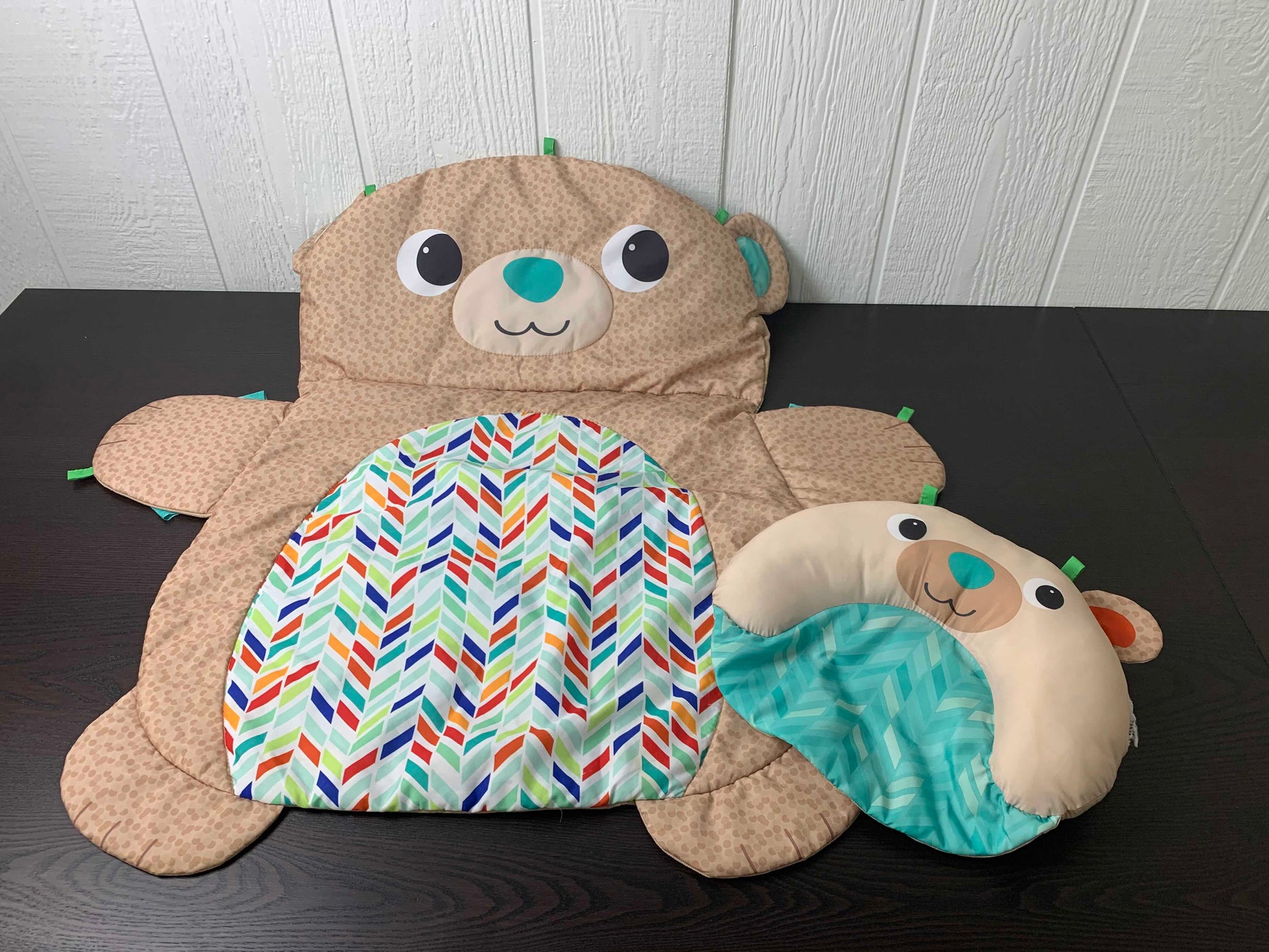 Bright Starts Tummy Time Prop & Play Mat, Bear — GoodBuy Gear