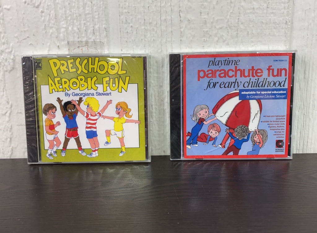 Kimbo Educational Preschool Aerobic Fun & Playtime Parachute Fun Cd’s
