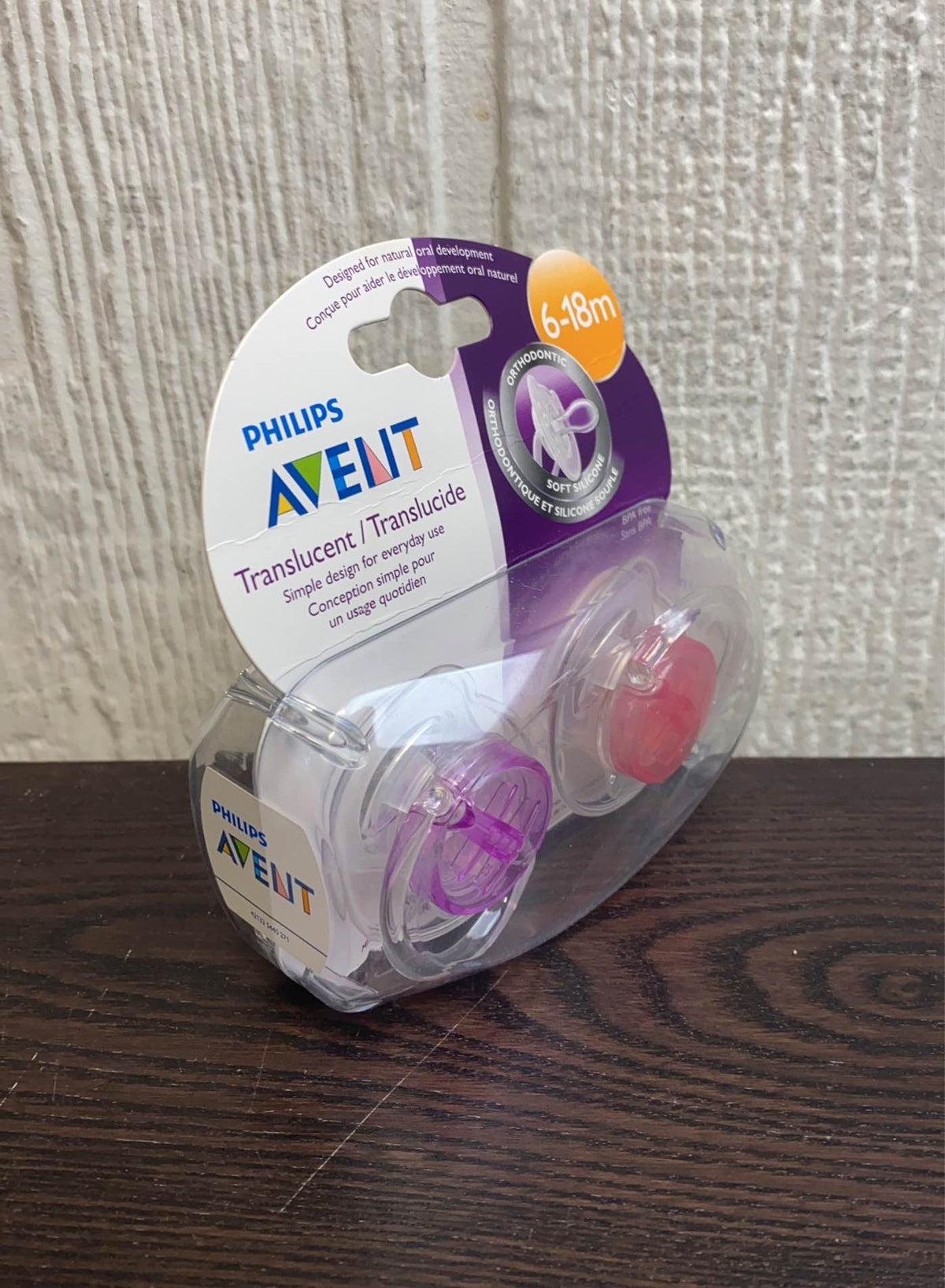 Philips Avent Orthodontic Translucent Pacifiers, 6-18 Months — GoodBuy Gear