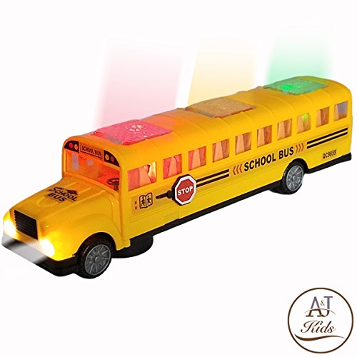 Moving School Bus With Lights And Sounds