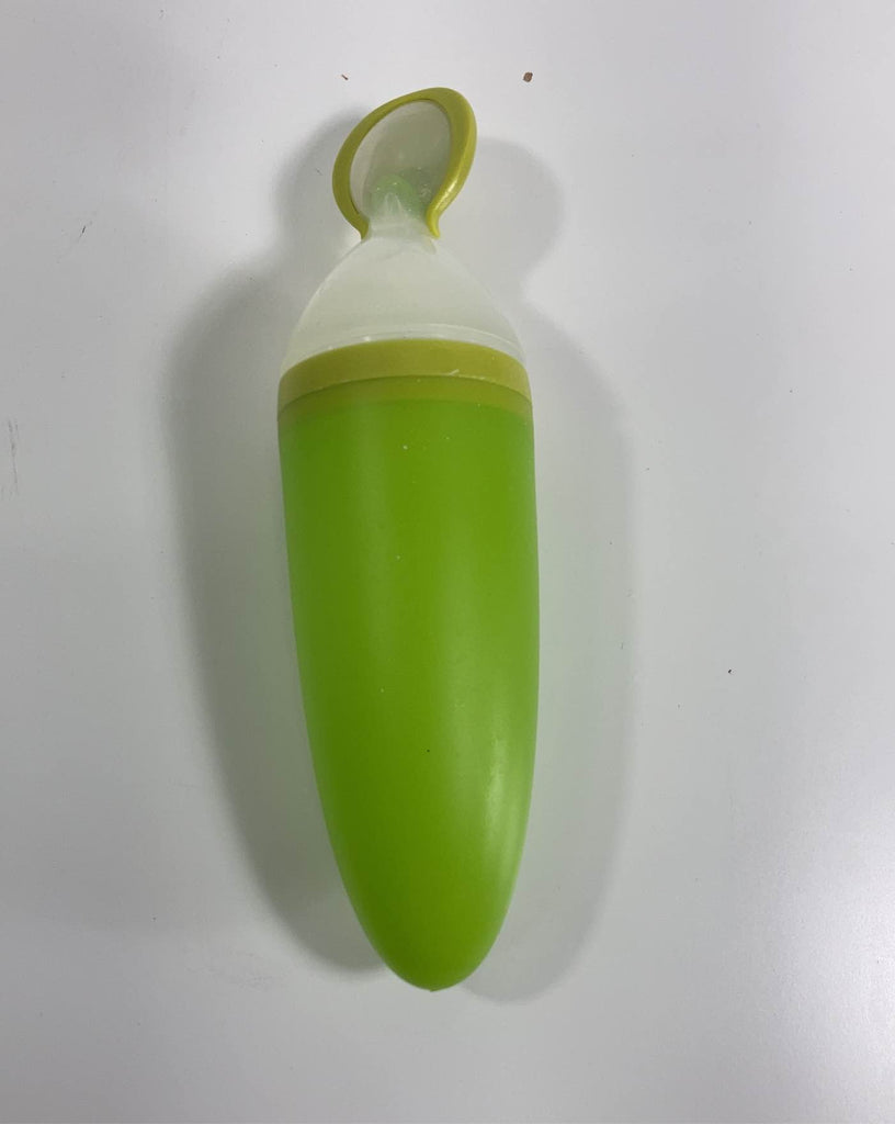 Boon Squirt Silicone Baby Food Dispensing Spoon, Green