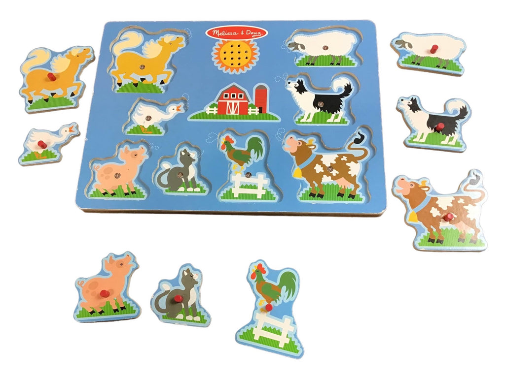 Melissa & Doug Sound Puzzle, Farm Animals