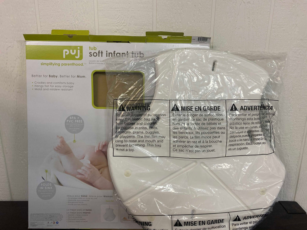 Puj Foldable Baby Bathtub, White