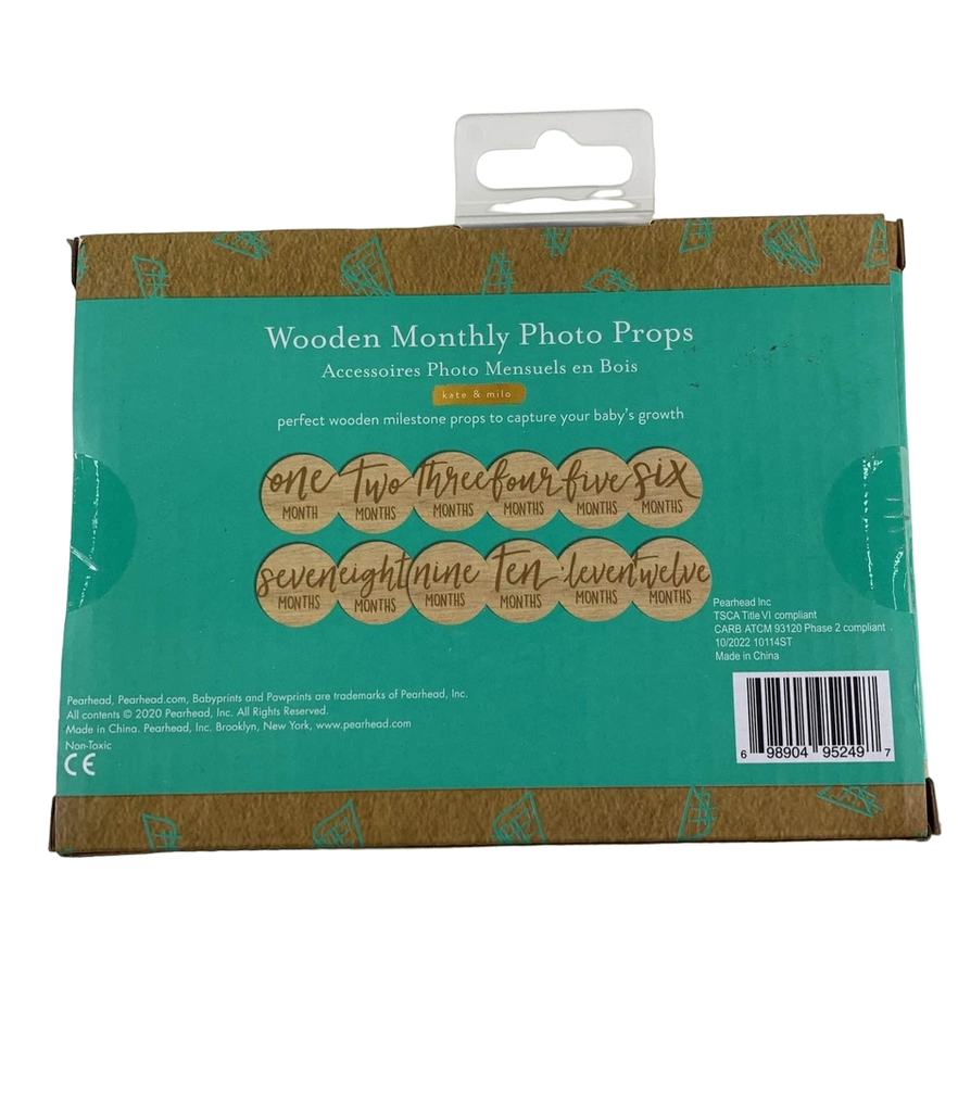 Kate & Milo Wooden Monthly Milestone Markers