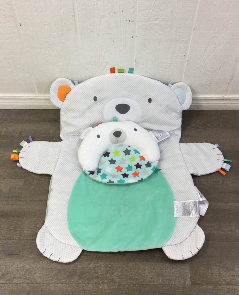 Bright Starts Tummy Time Prop & Play Mat, Polar Bear