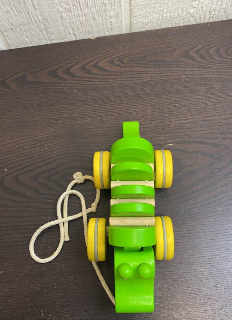 Plan Toys Wooden Dancing Alligator Push And Pull Toy