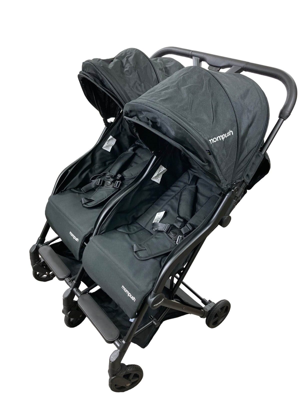 Mompush Lithe Double Stroller, 2021, Black — GoodBuy Gear