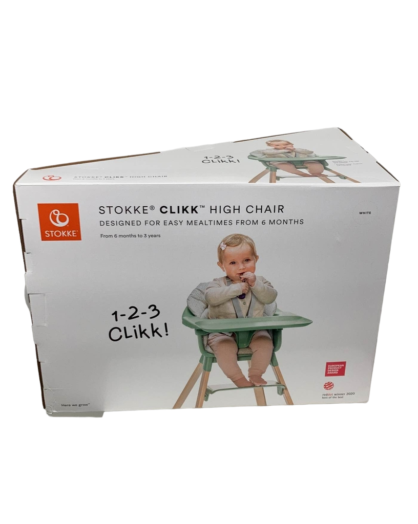 Stokke Clikk High Chair, White
