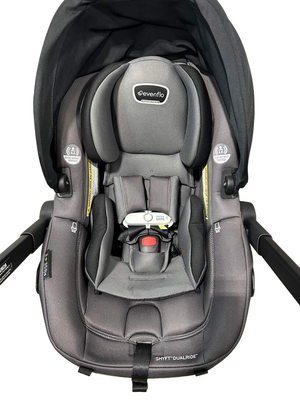 Evenflo Shyft Dual Ride Infant Car Seat Stroller Combo, Boone Gray, 20