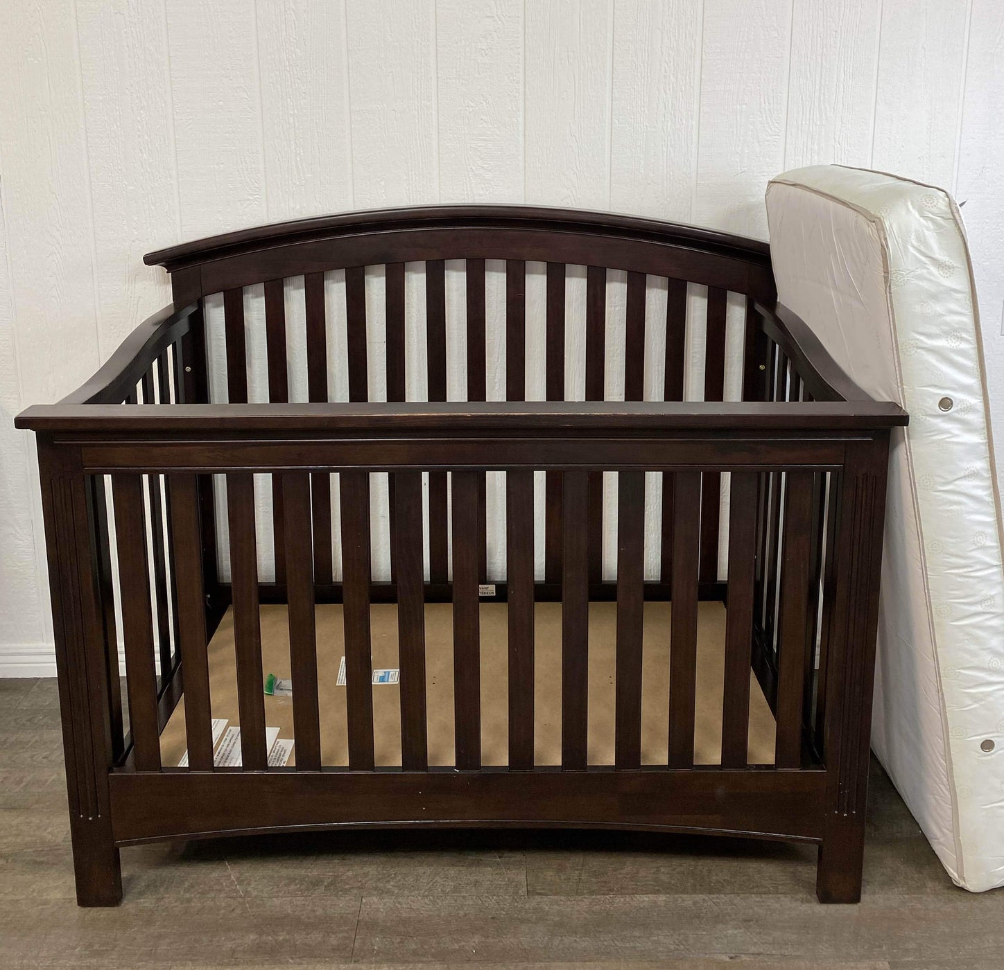 Baby Cache Bliss Essentials Curved Top Crib With Mattress — GoodBuy Gear