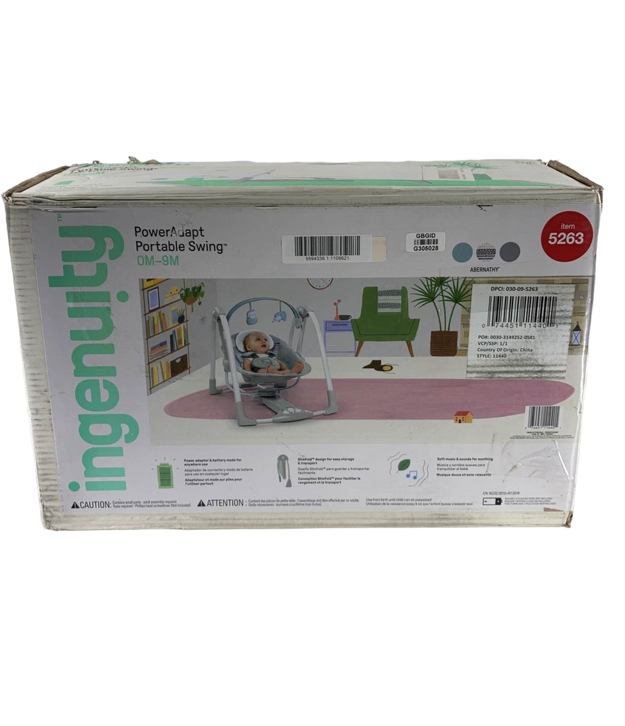 Ingenuity Power Adapt Portable Swing, Abernathy