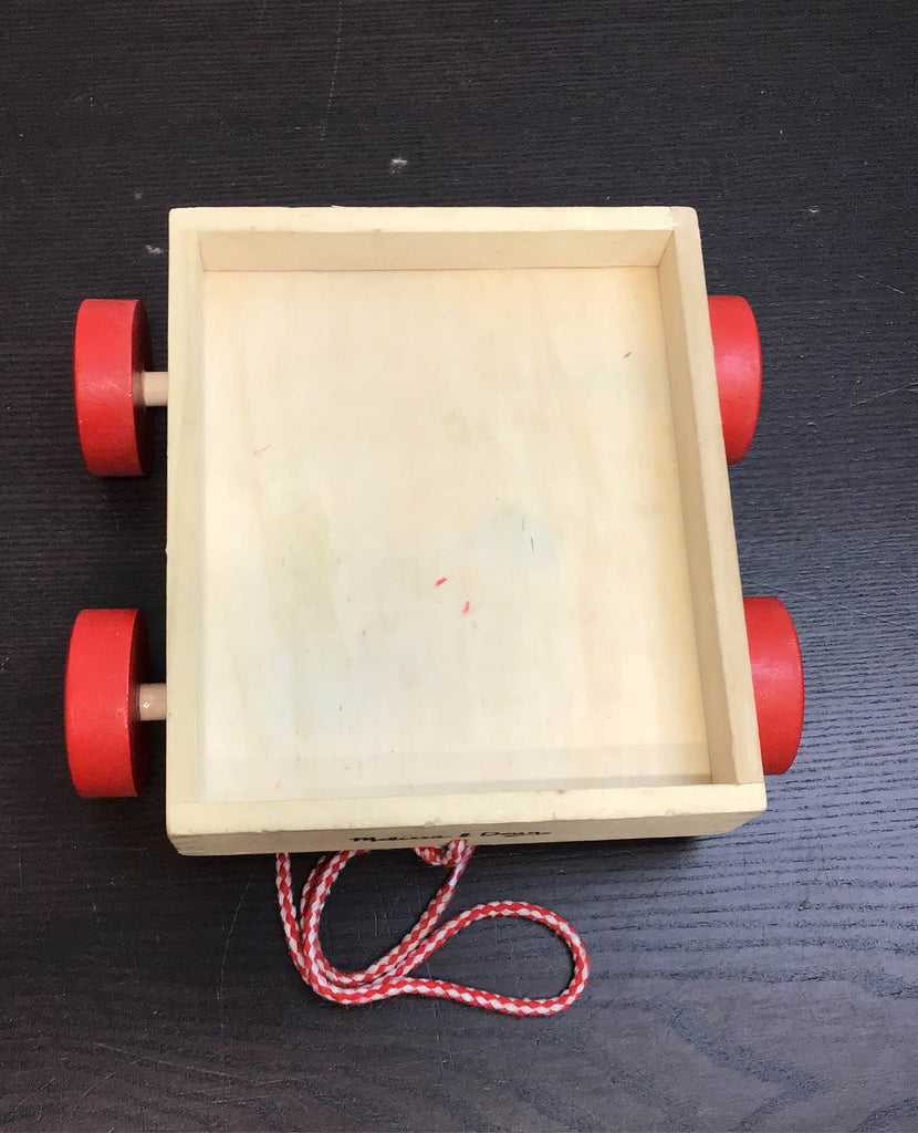 Melissa & Doug Classic ABC Block Cart Wood Toy