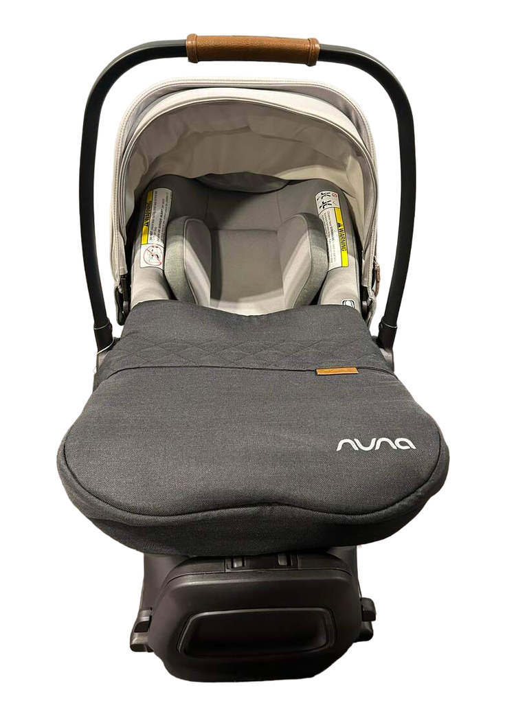 Nuna Pipa Lite RX And Pipa Relx Base with Footmuff, 2022, Frost