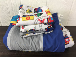 Everything Kids Train Sheet And Comforter Set