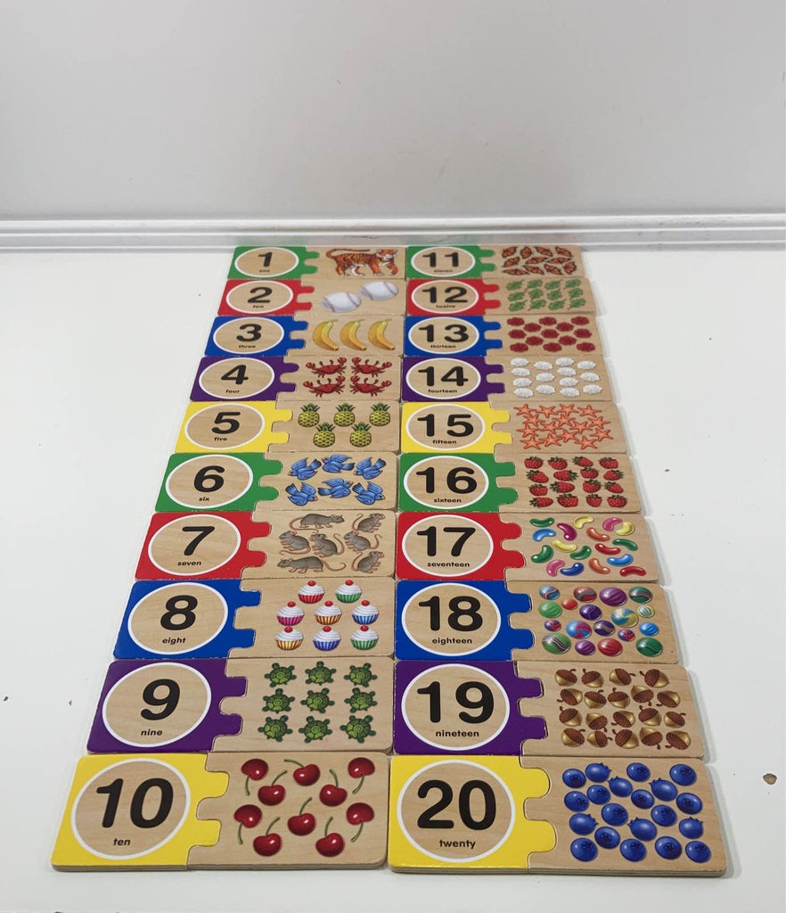 Melissa & Doug Self-Correcting Wooden Number Puzzles
