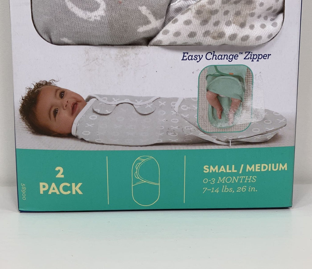 SwaddleMe Original Swaddle Wrap With Easy Change, 2pk, Small/Medium(0-