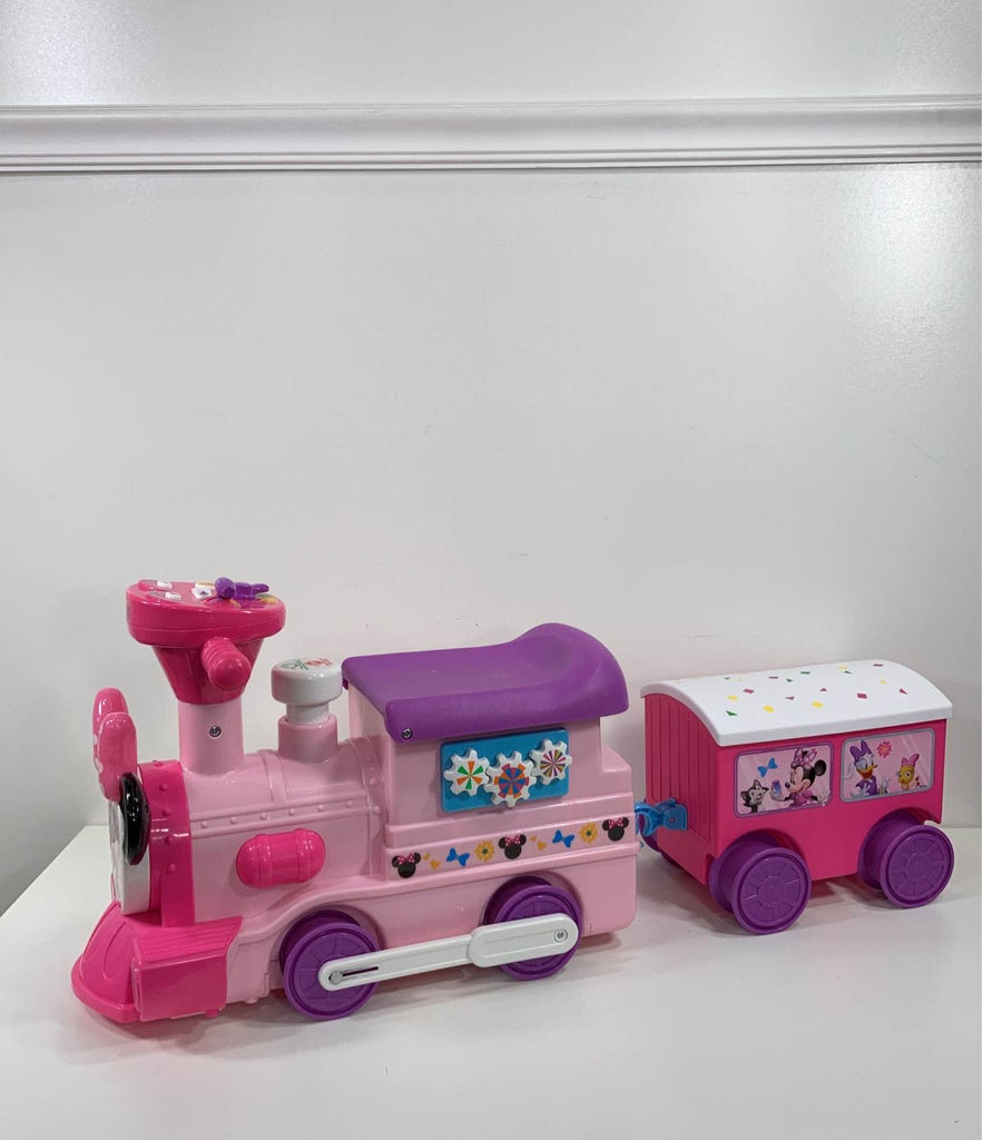 Kiddieland Minnie Mouse Ride On Train With Caboose