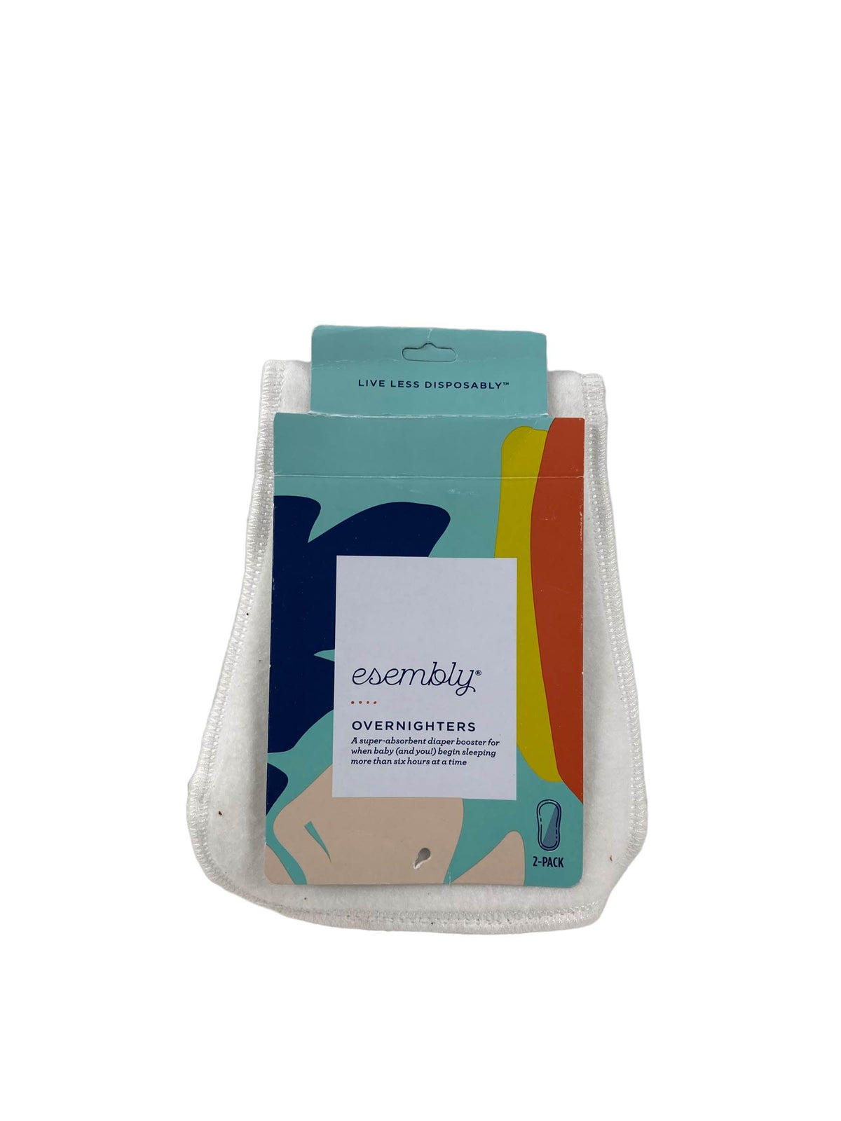Esembly Overnighter Reusable Ultra Absorbent Diaper Inserts, 2 Pack ...