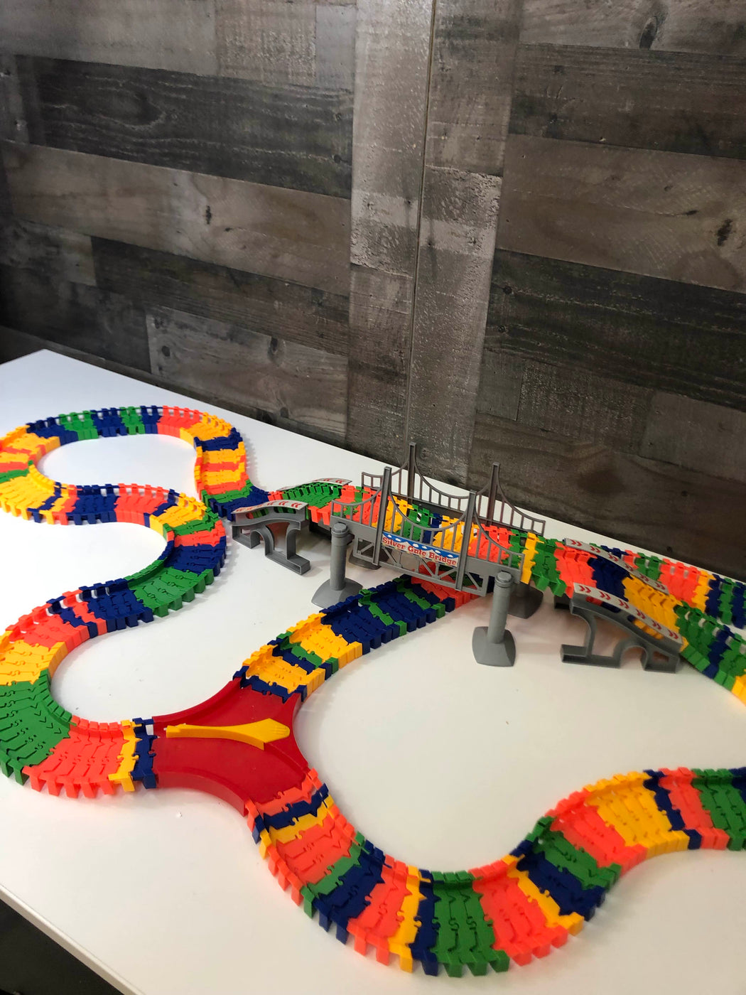 Velocity Toys City Bridge Flexible Toy Track Playset — GoodBuy Gear