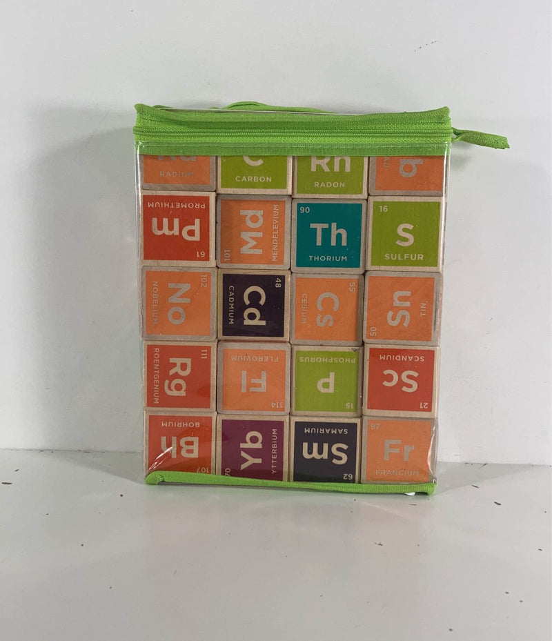 Wooden Periodic Table Blocks