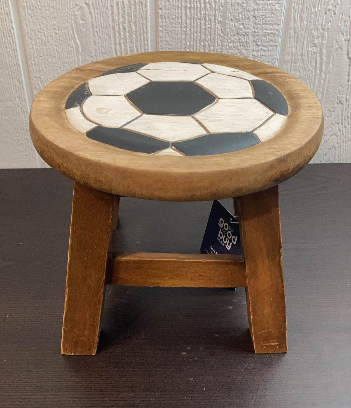 Wooden Step Stool, Soccer Ball — GoodBuy Gear