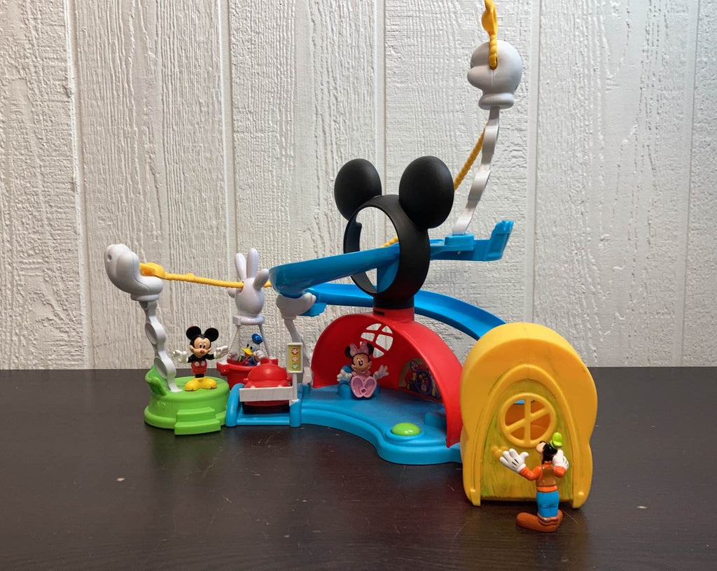 Fisher Price Mickey Mouse Zip, Slide And Zoom Clubhouse