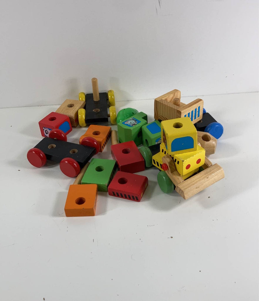 Wooden Stacking Train Set