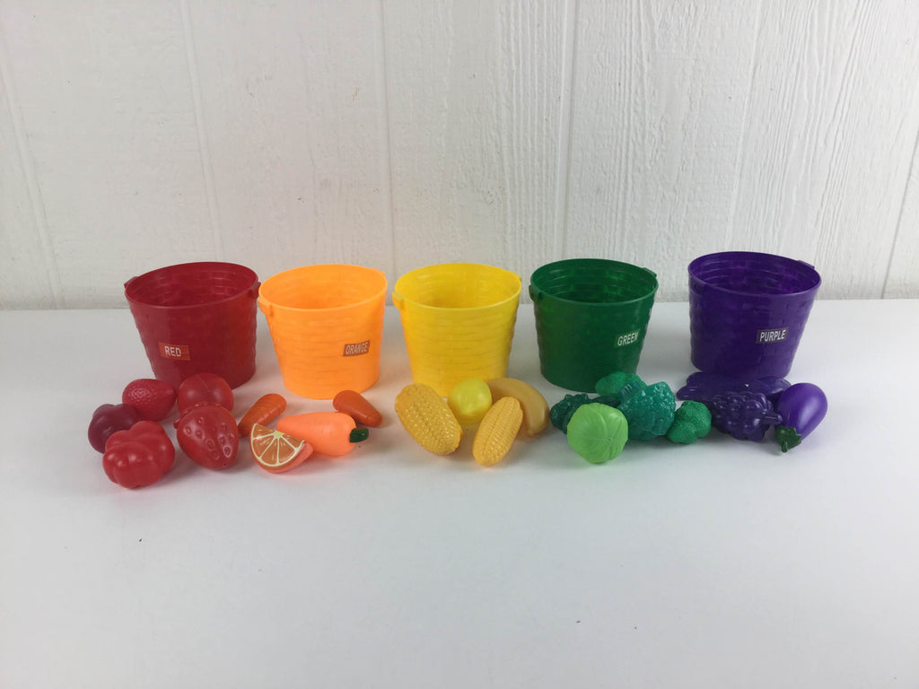 IQ Toys Play Food Color Sorting Set