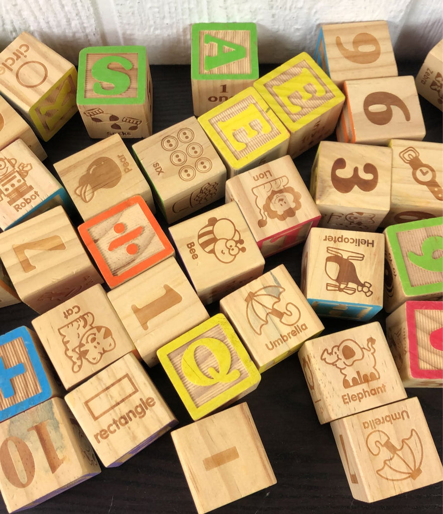 BUNDLE Wooden Alphabet Blocks