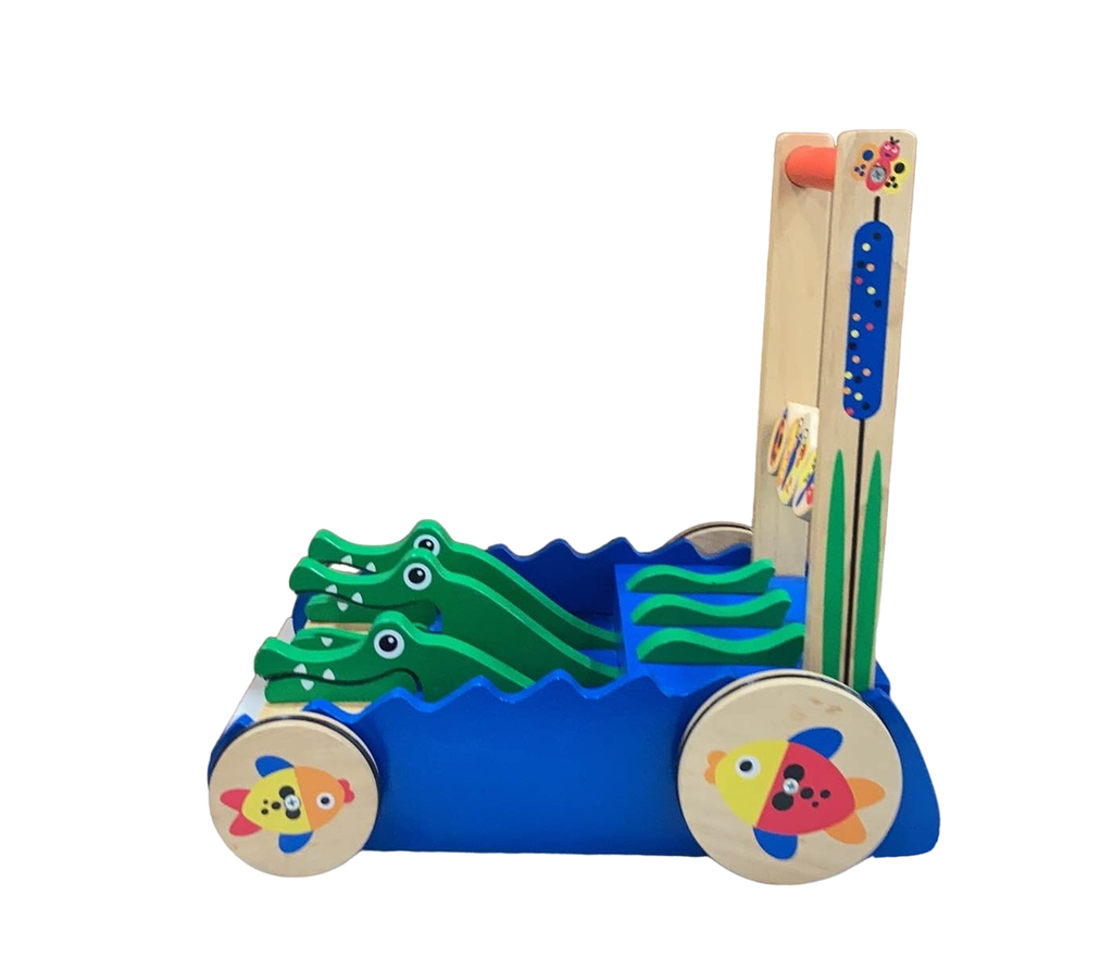 Melissa & Doug Chomp and Clack Alligator Push Toy
