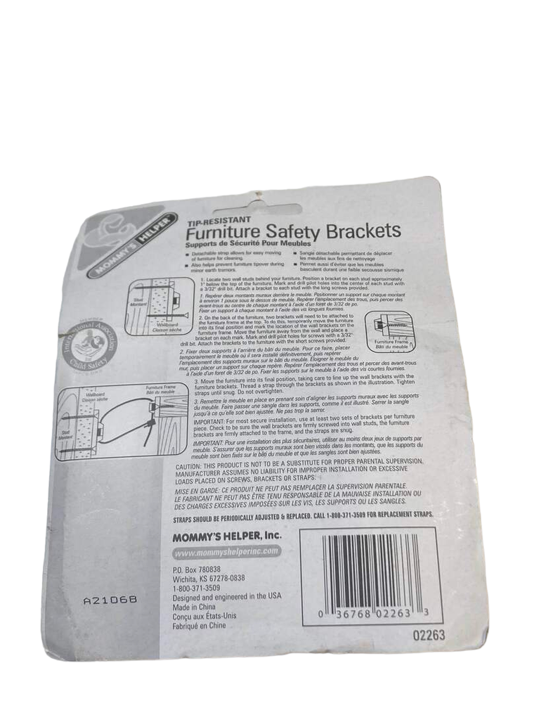 Mommy’s Helper Furniture Safety Brackets