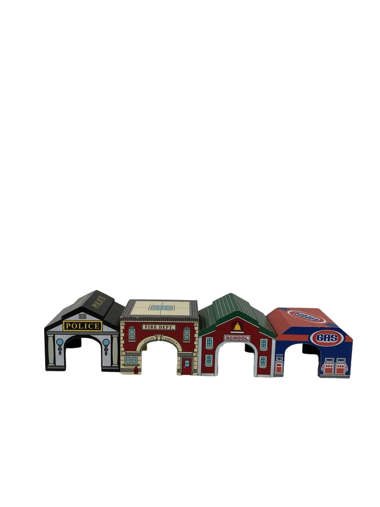 Lakeshore Block Play Garages, Set of 4