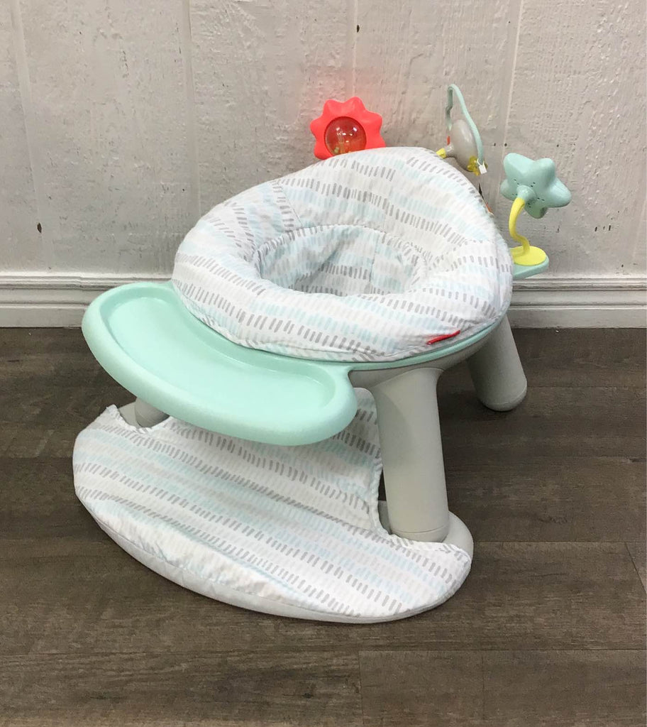 Skip Hop 2-in-1 Sit-up Activity Baby Chair, Silver Cloud Lining