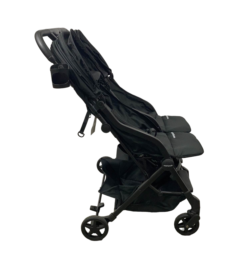 Mompush Lithe Double Stroller, 2022, Black