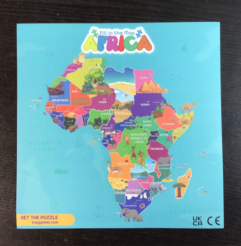TVP Game Fill In The Map Africa Puzzle