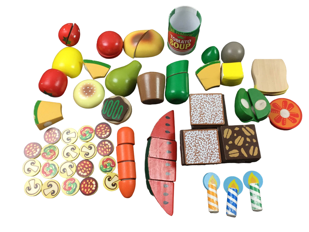 BUNDLE Melissa & Doug Wooden Food