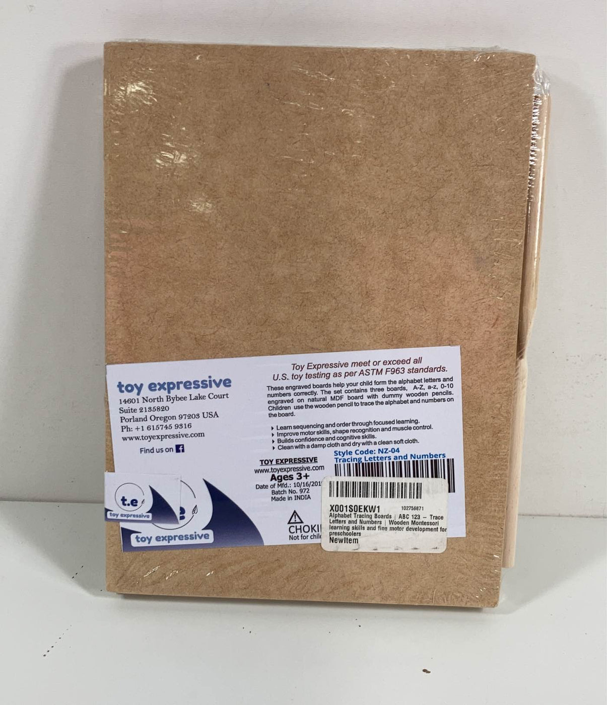 Toy Expressive Alphabet Tracing Boards