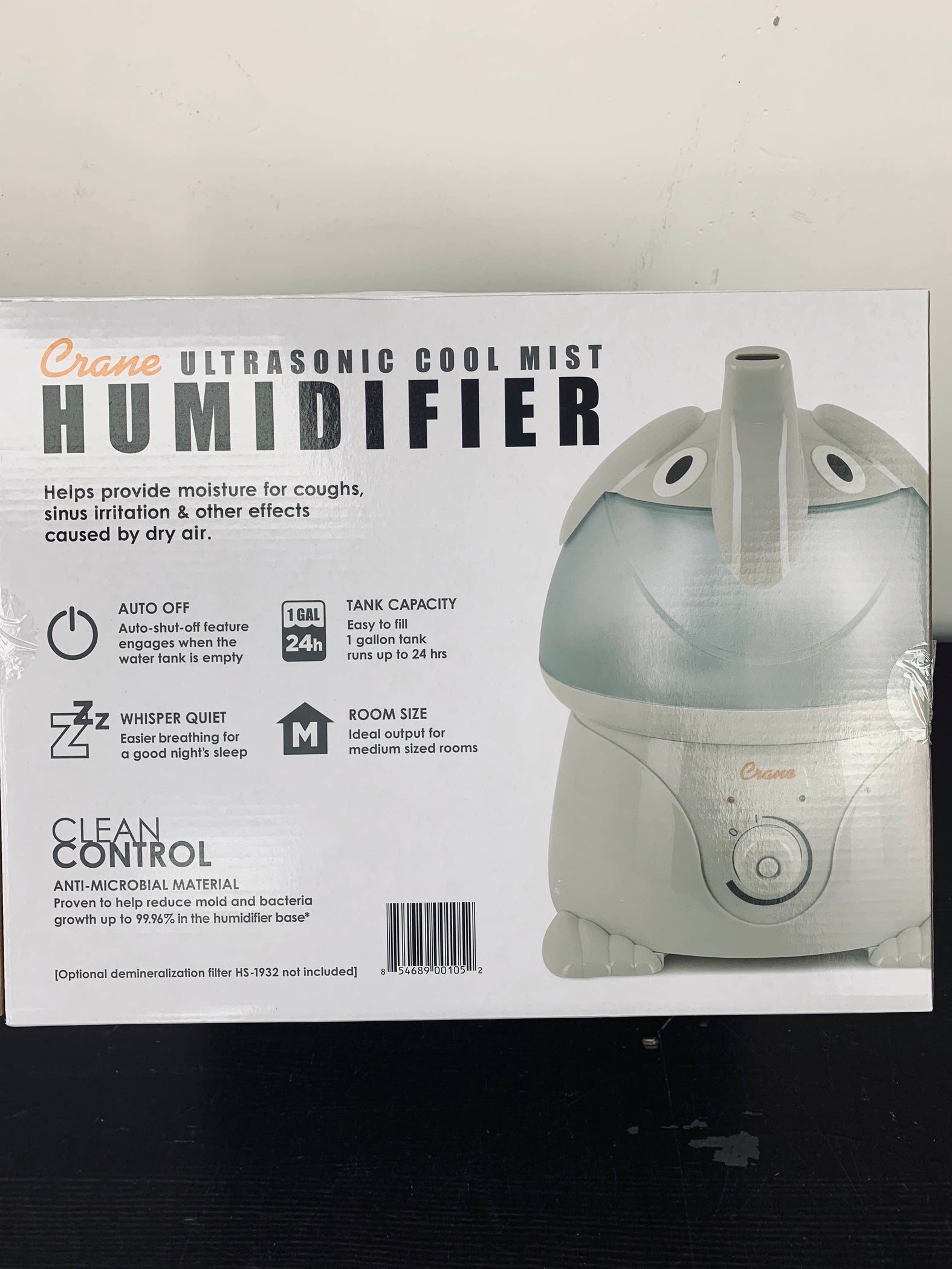 Crane Ultrasonic Cool Mist Humidifier, Elephant — GoodBuy Gear