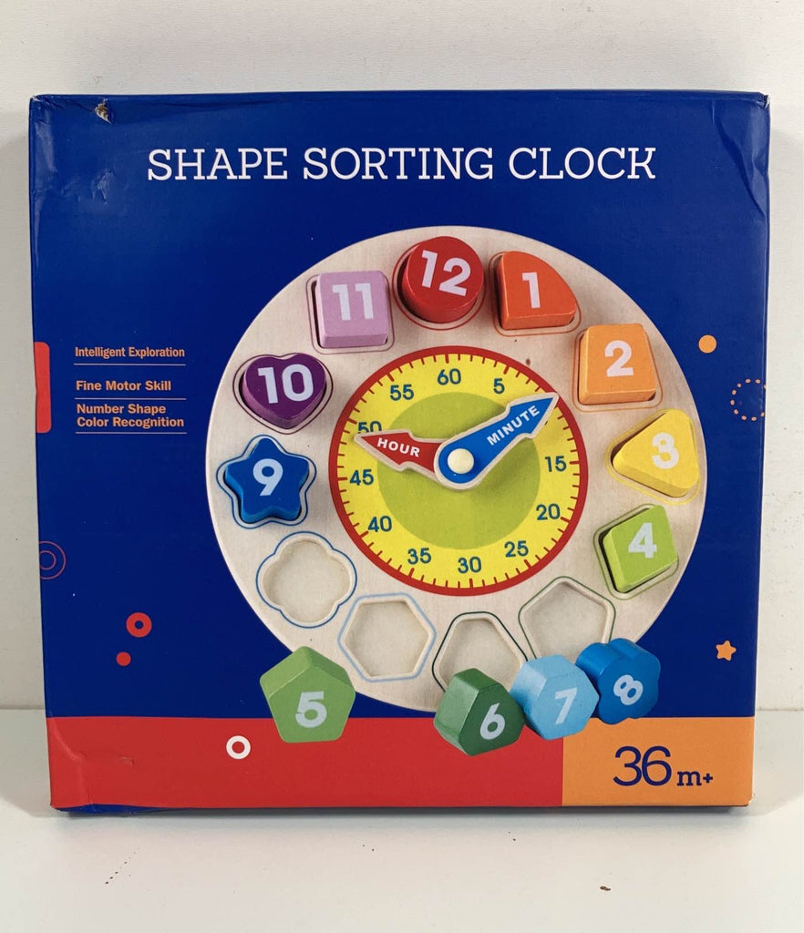 OZM Toy Shape Sorting Clock