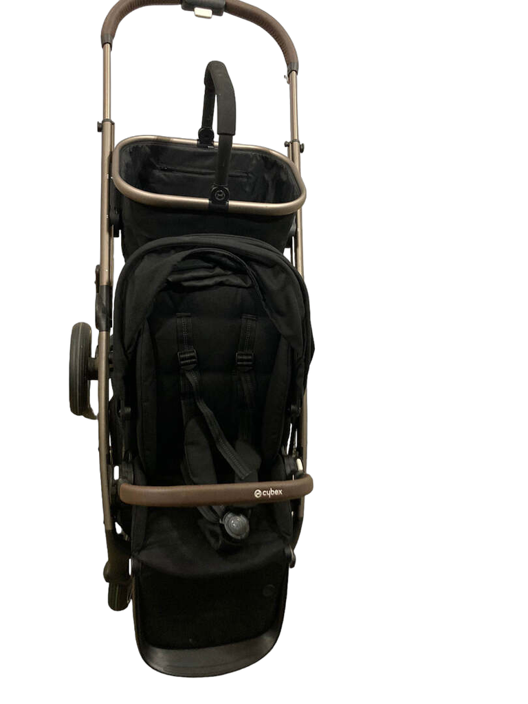 Cybex Gazelle S Double Stroller, 2021, Deep Black