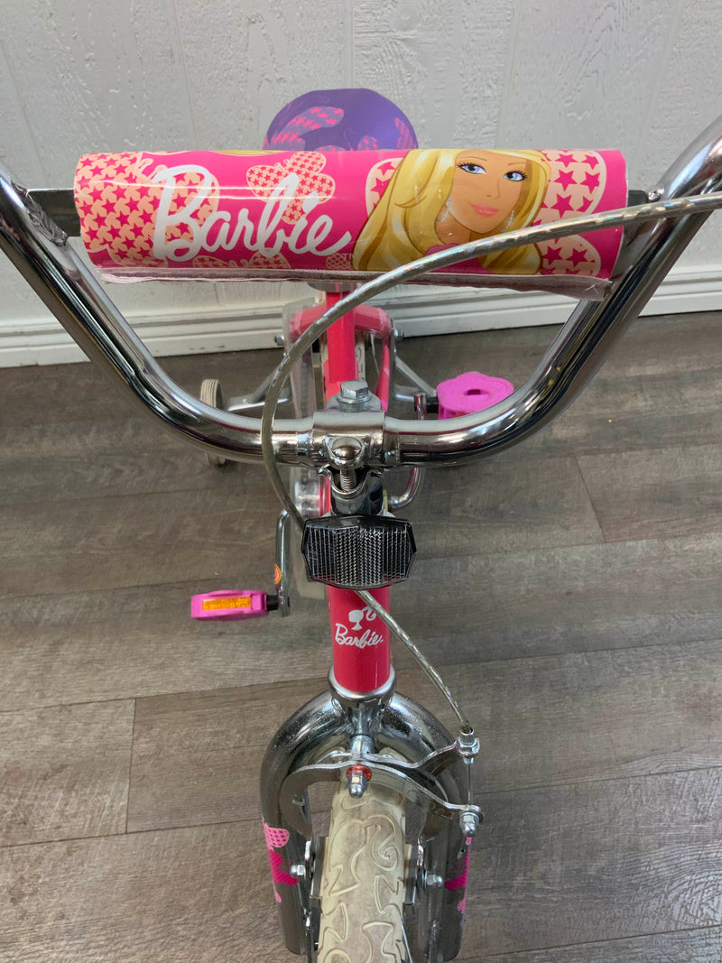 Mattel Barbie 16” Girls Bike With Training Wheels