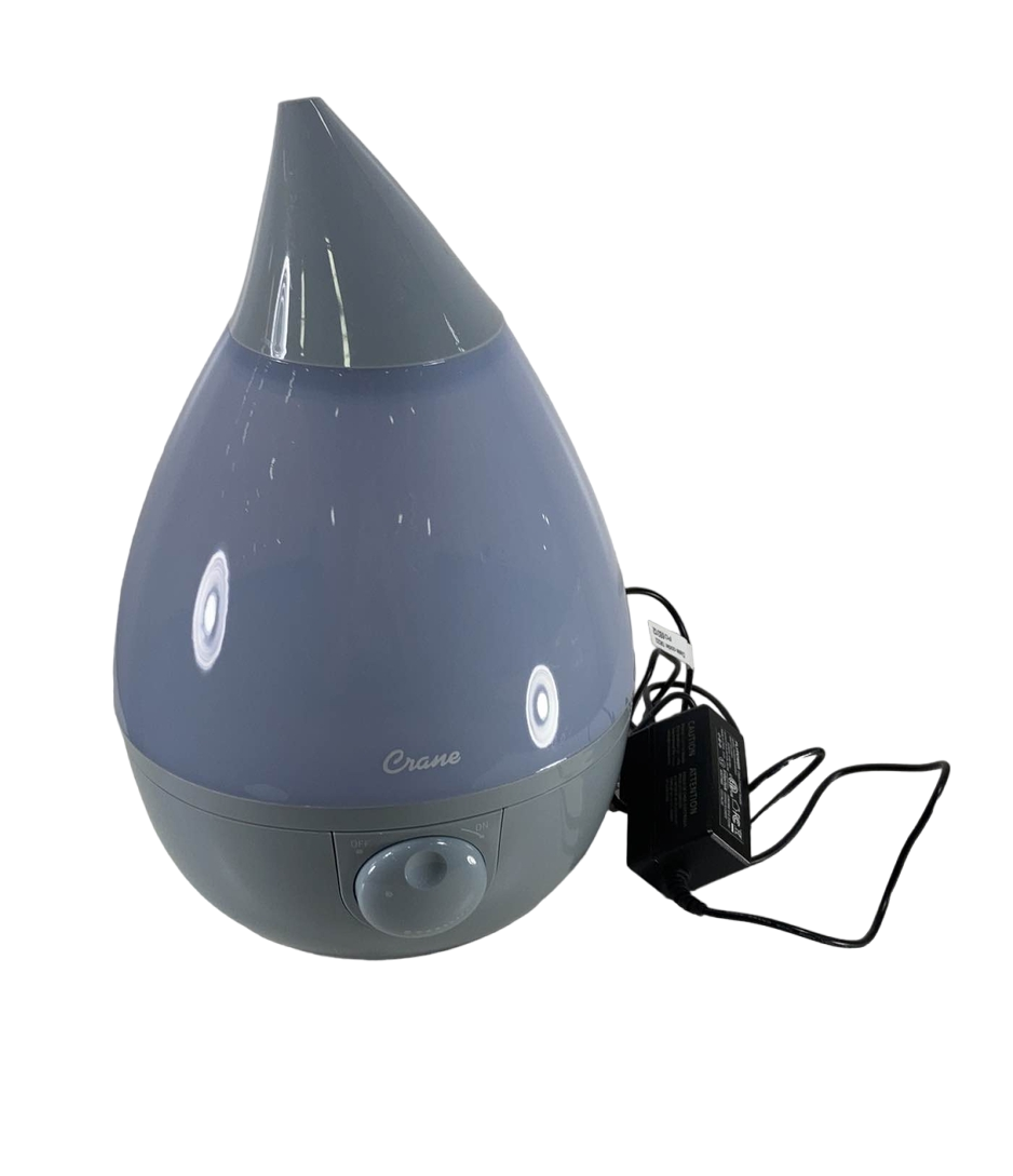 Crane 4-in-1 Drop Ultrasonic Cool Mist Humidifier, Grey — GoodBuy Gear