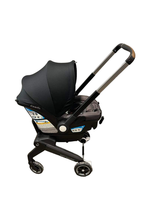 Evenflo Shyft Dual Ride Infant Car Seat Stroller Combo, Boone Gray, 20