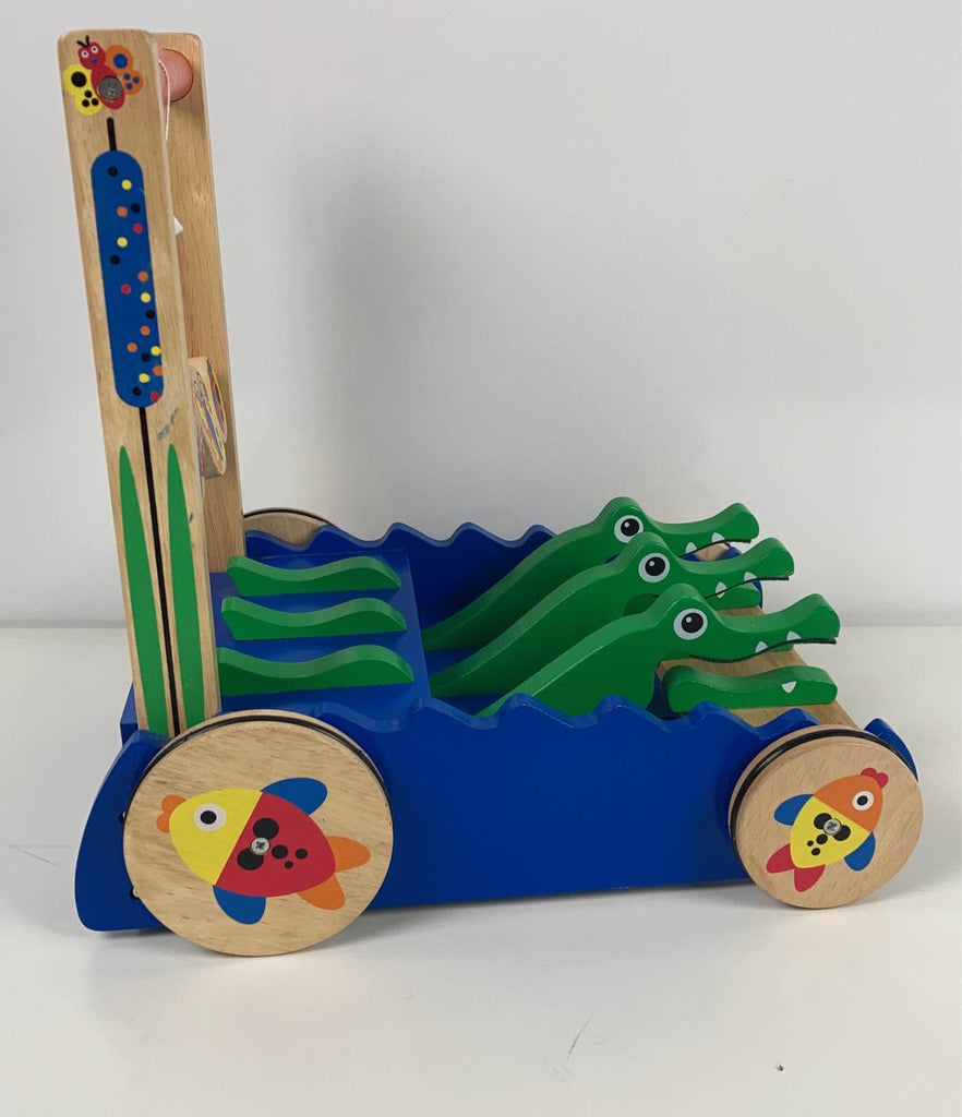 Melissa & Doug Chomp and Clack Alligator Push Toy