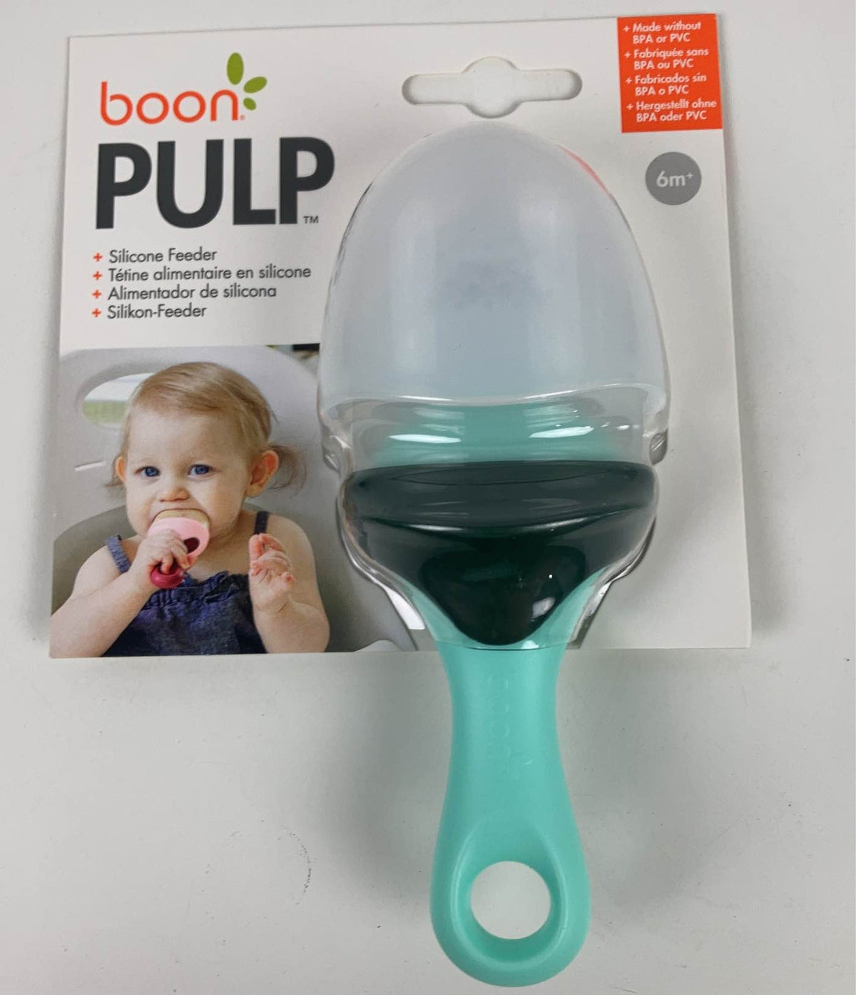 Boon Pulp Silicone Feeder, Mint/Dark Green, 1-Pack — GoodBuy Gear