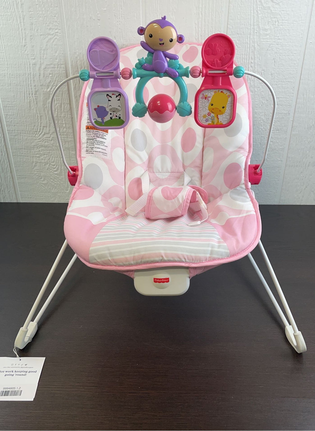 Fisher Price Baby Bouncer, Pink Butterfly — GoodBuy Gear