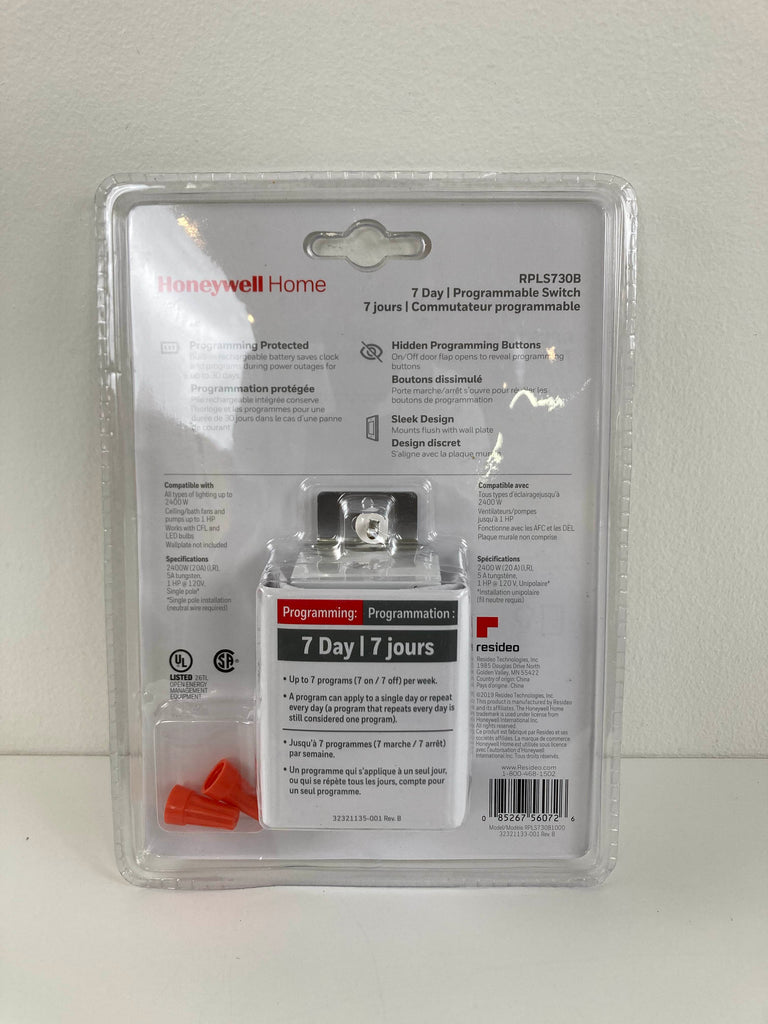 Honeywell Programmable Light Switch Timer