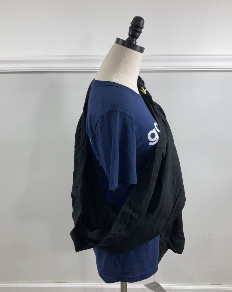 Moby Ring Sling, Double Gauze Onyx